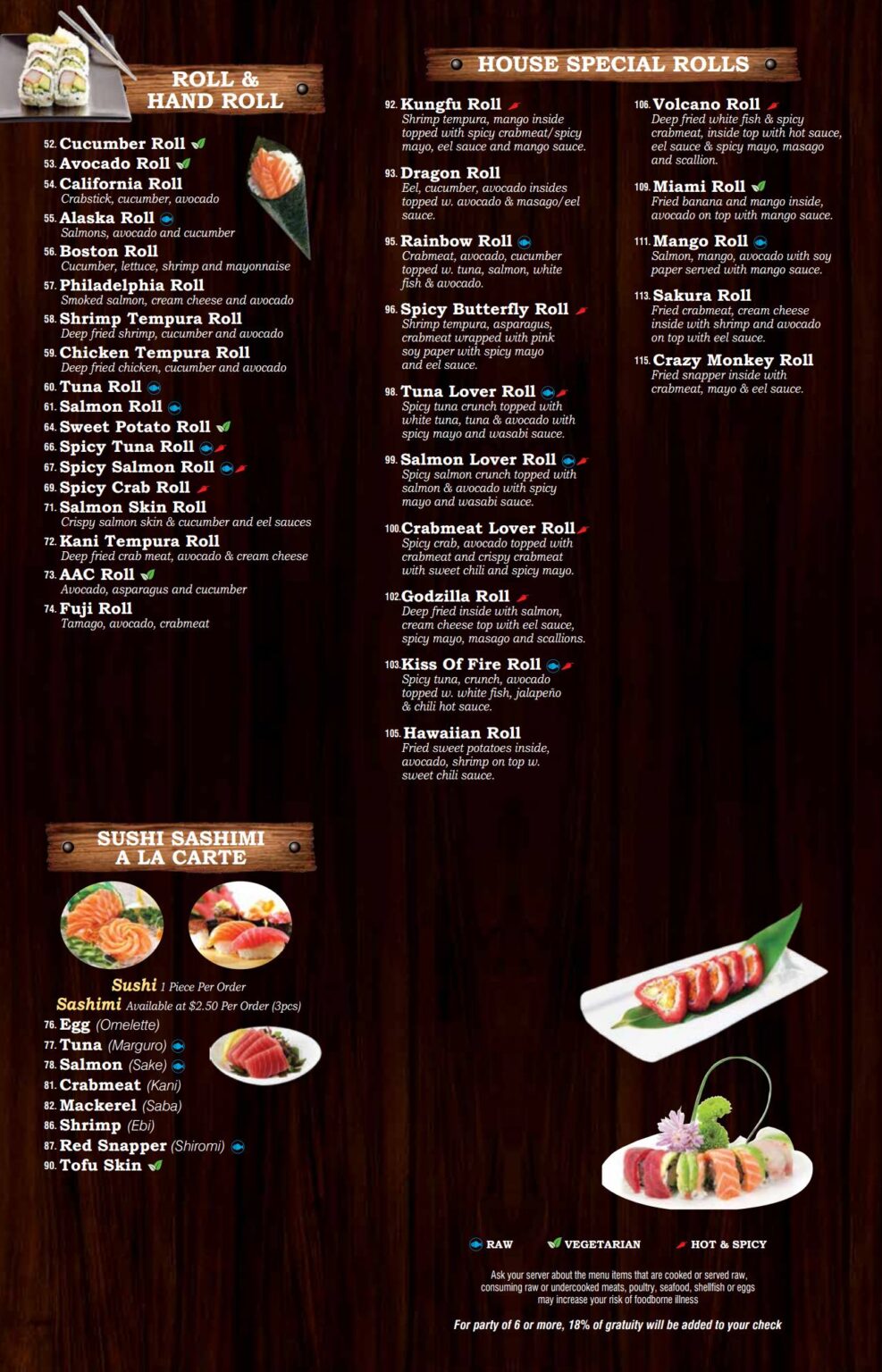 Menu – Kungfu Sushi